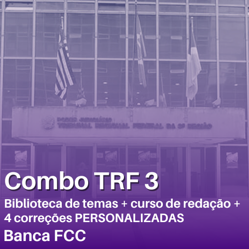 COMBO TRF3 - TÉCNICO- REDAÇÃO - 4 CORREÇÕES + BIBLIOTECA + CURSO ... COMBO TRF3 - TÉCNICO- REDAÇÃO - 4 CORREÇÕES + BIBLIOTECA + CURSO ...